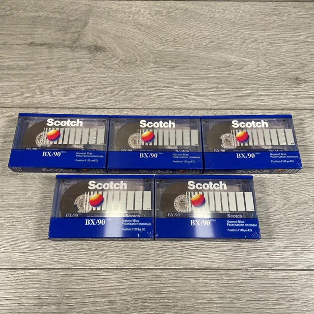 5 X SCOTCH BX90 New & Sealed Blank Audio Cassette Tapes £12.95 - PicClick UK