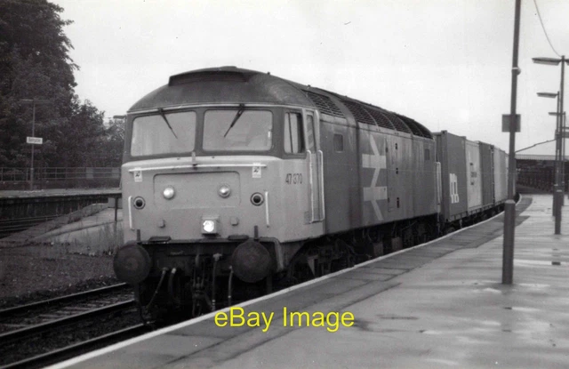 PHOTO RAILWAY 6X4 Class 47 47370 Freightliner Train at Basingstoke ...
