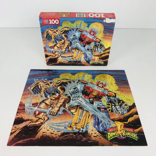 VINTAGE MILTON BRADLEY Mighty Morphin Power Rangers puzzle 100 pc ...