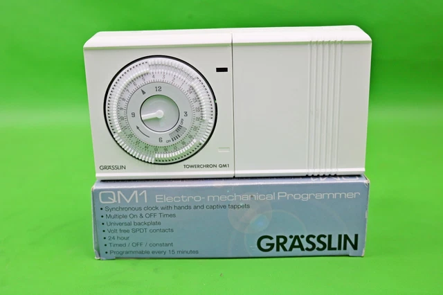GRASSLIN TOWERCHRON QM1 24hr Single Channel Mechanical Programmer 04.33 ...