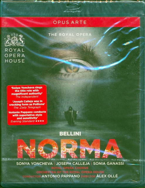 ROYAL OPERA HOUSE Bellini Norma Blu-ray NEW Sonya Yoncheva Joseph ...