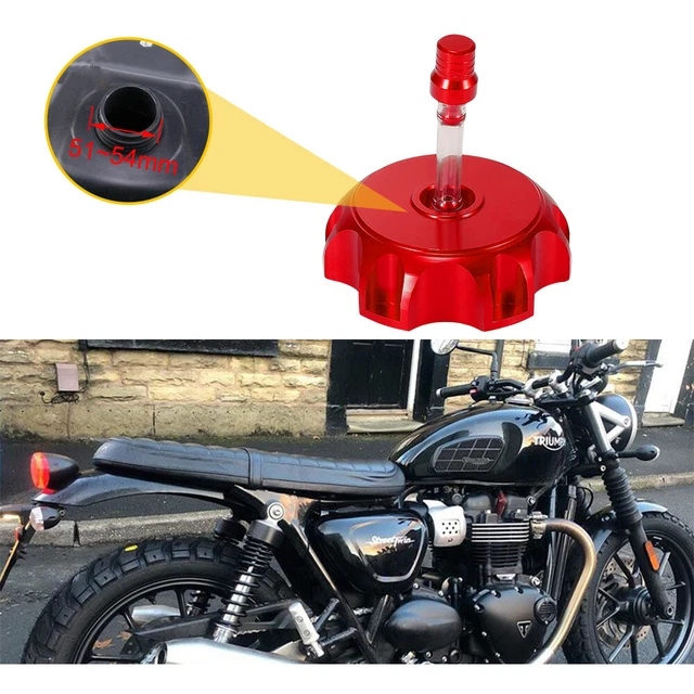 RED FUEL CAP Tank Gas Vent Air Breather Valve Tube Pit Dirt Bike ...