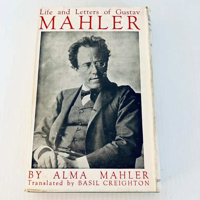 LIFE AND LETTERS of Gustav Mahler Alma Mahler 1946 Book Composer ...