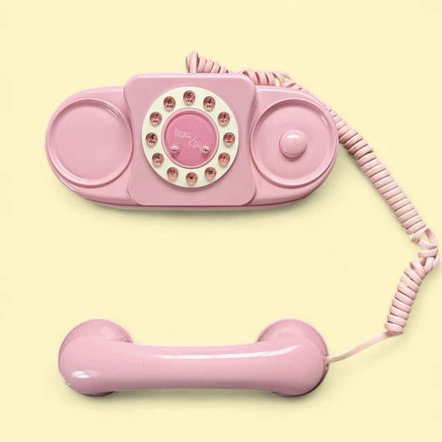 MARY KAY VINTAGE Pink Princess Push Button Dial Phone £37.28 - PicClick UK