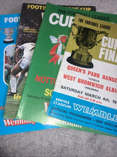 4 X FOOTBALL League Cup Final Programmes 1967/1979/1980/1981 £3.30 ...
