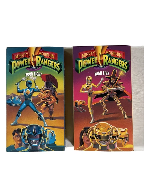 MIGHTY MORPHIN POWER Rangers VHS High Five And Food Fight £14.03 ...