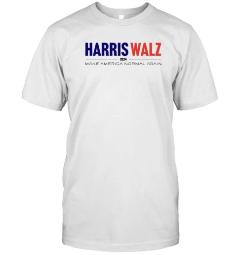 SALE! HARRIS WALZ 2024 Make America Normal Again T-Shirt £6.38 ...