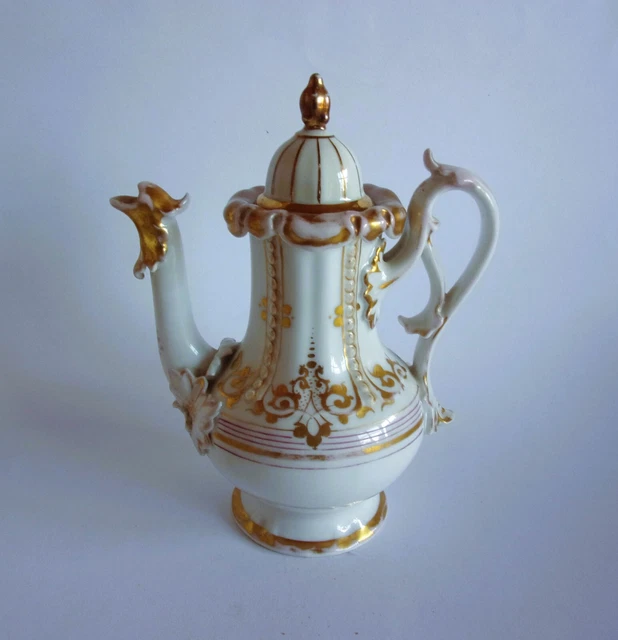ANTIKE PORZELLAN-PRUNK-MOKKA-KANNE-TIELSCH & CO. SCHLESIEN-TPM - ab ...