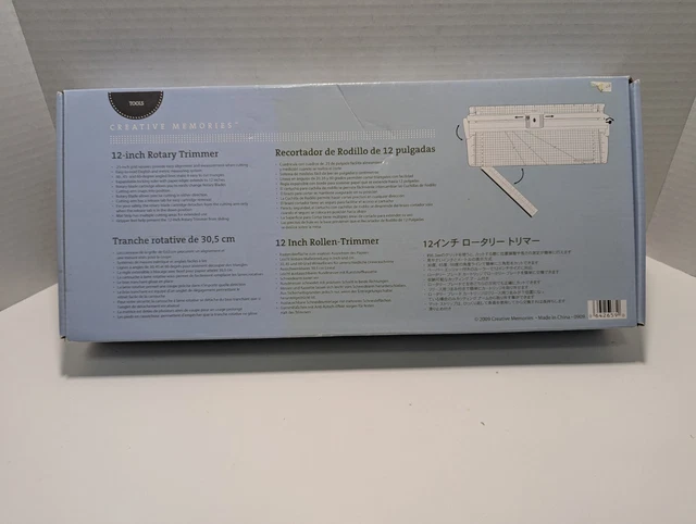 CREATIVE MEMORIES 12-INCH Rotary Trimmer Scrapbooking Paper Cutter ...