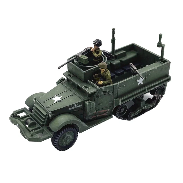 1/72 WWII US Army M3 Half Track Armored Vehicle Model Restore Original ...