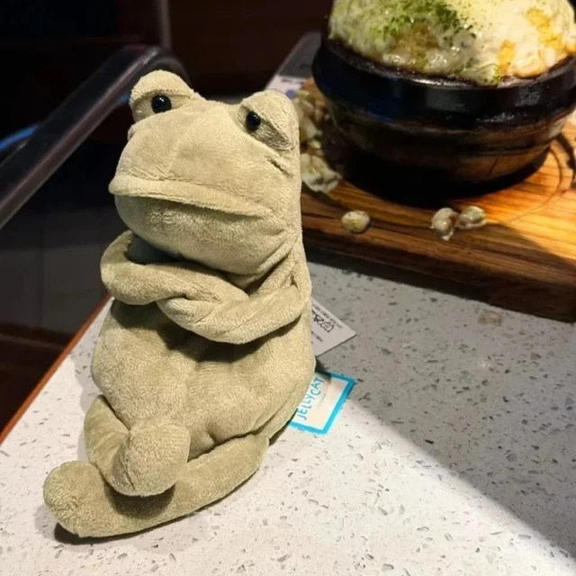 18CM JELLYCAT FERGUS Frog green doll plush new with tag & free dust bag ...