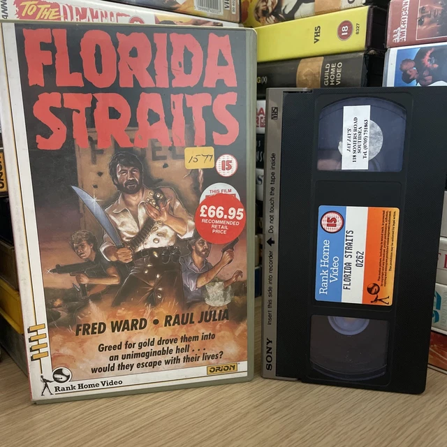 FLORIDA STRAITS - Big Box Ex-rental VHS - Fred Ward - 80s Action - Rank ...