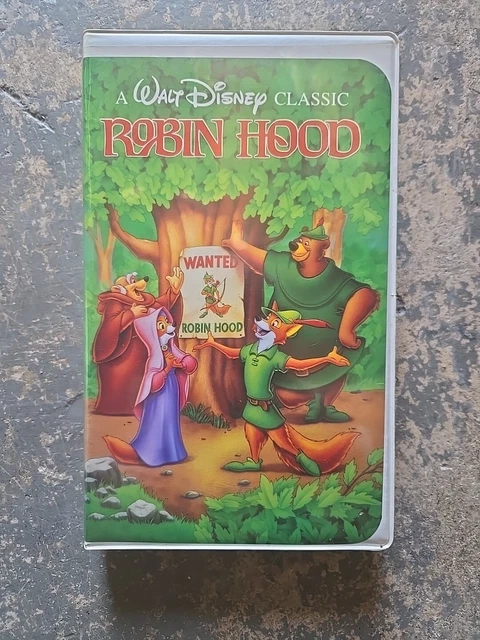 Robin Hood Walt Disney Black Diamond Classic Vhs 1189 Clamshell £076 6100
