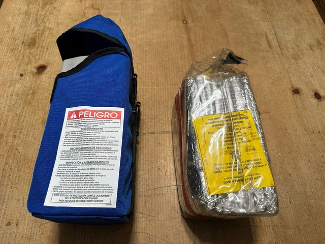 NEW GENERATION FIRE Shelter Wildland Firefighter Undeployed Standard ...