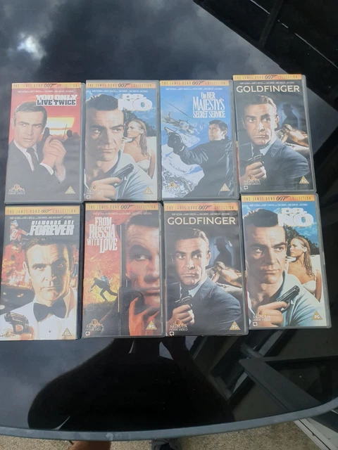 JAMES BOND 007 VHS Bundle X8 Sean Connery Job Lot £10.00 - PicClick UK