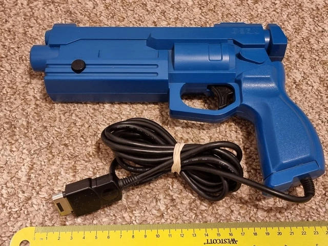 SEGA SATURN OFFICIAL VIRTUA GUN Blue LIGHT PISTOL COP BLASTER MK-80311 ...