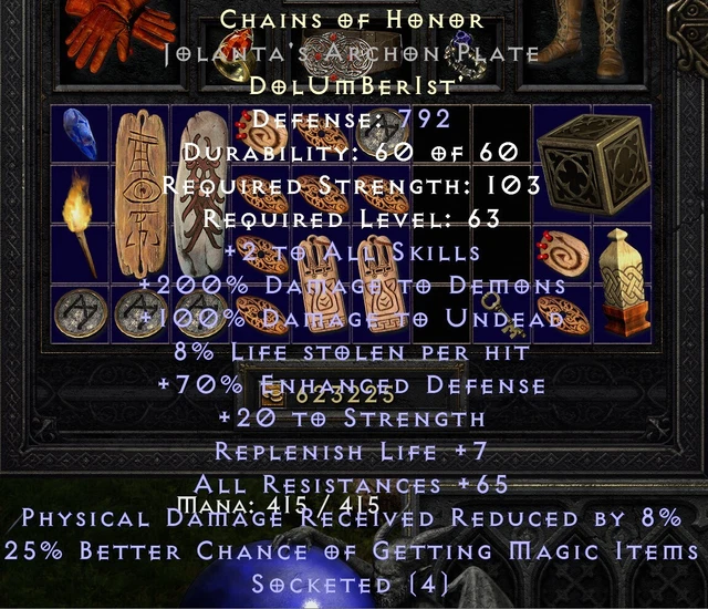D2R SOFTCORE Chains of Honor Diablo2 Resurrected PC SC EUR 8,00 ...