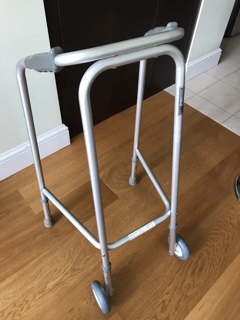 WALKING FRAME NARROW adjustable with wheels. Disabled Mobility Aid ...