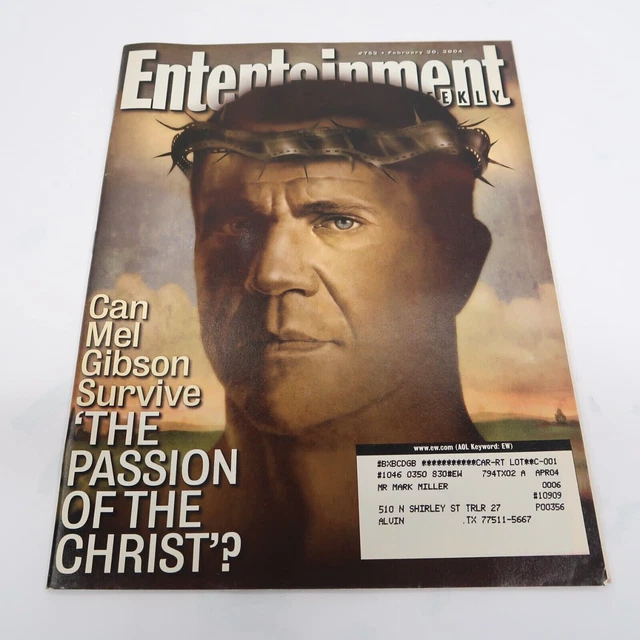 ENTERTAINMENT WEEKLY MAGAZINE February 20 2004 Mel Gibson Passion Of ...