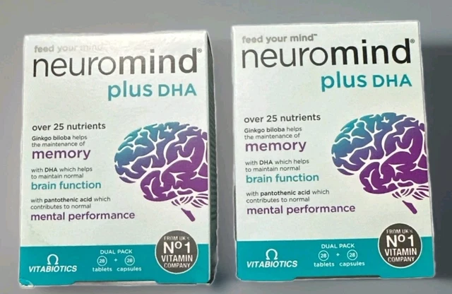2 X VITABIOTICS Neuromind Plus DHA Tablet - 56 Count £29.95 - PicClick UK