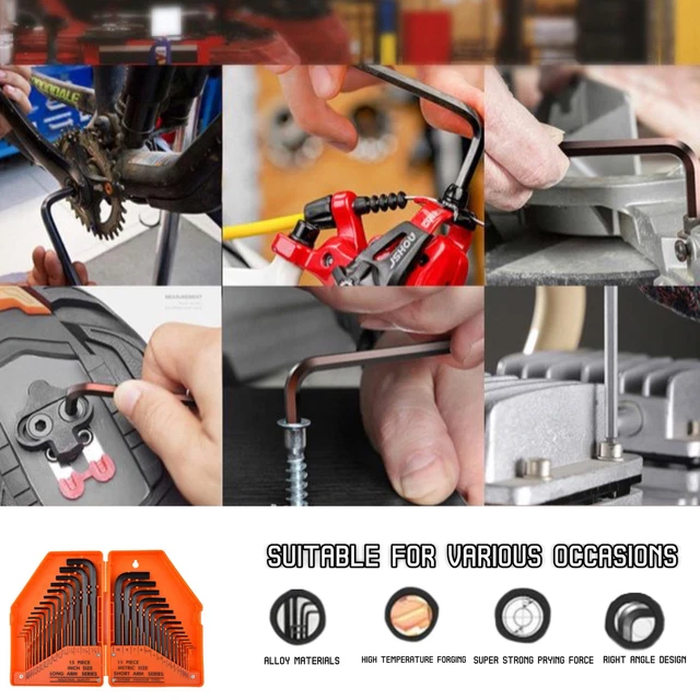 30 PIECES HEX Key Allen Alan Allan Key Set Kit With Case Hardened Steel £7.99 - PicClick UK