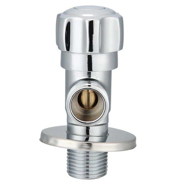 G1/2IN COPPER ANGLE Valve Water Stop Valve For Washbasin Kitchen Faucet ...