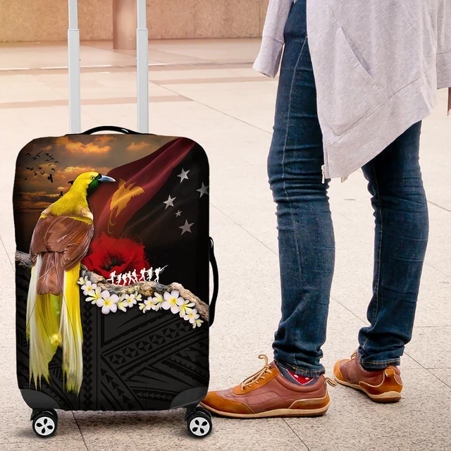 PAPUA NEW GUINEA Remembrance Day Luggage Cover Bird of Paradise ...
