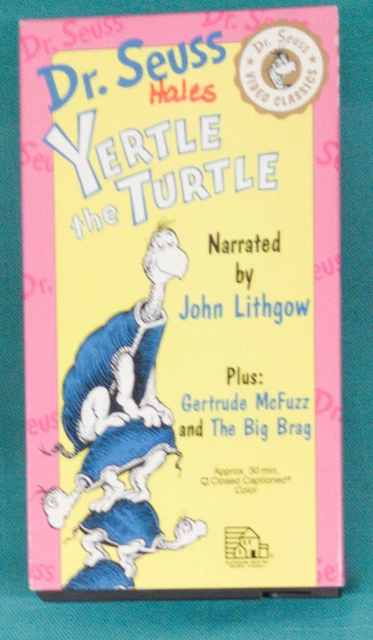 DR. SEUSS - Yertle the Turtle (VHS, 1994) Narrated John LITHGOW £10.11 ...