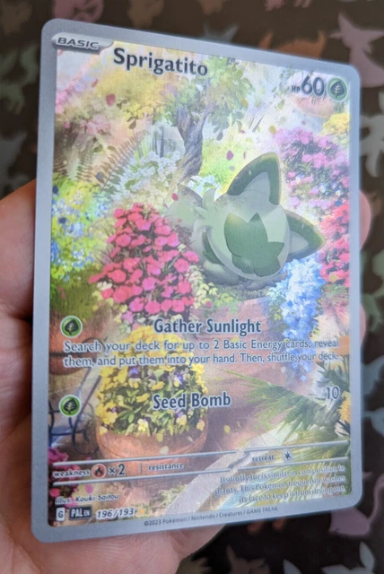 SPRIGATITO | 196/193 | Pokemon Card | SV Paldea Evolved | Illustration ...