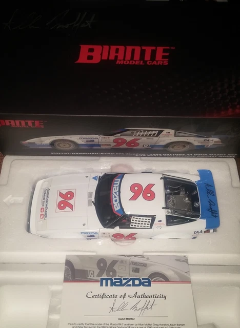1:18 BIANTE ALLAN Moffat 1985 Mazda RX7 Greg Hansford Kevin Bartlett ...