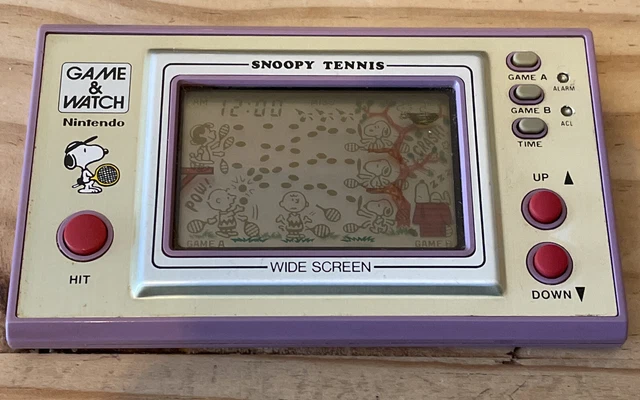 ORIGINAL VINTAGE NINTENDO Game & Watch Snoopy Tennis SP-30 - Boxed 1982 ...