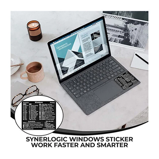2023 WINDOWS PC Reference Keyboard Shortcut Sticker Adhesive for Laptop ...