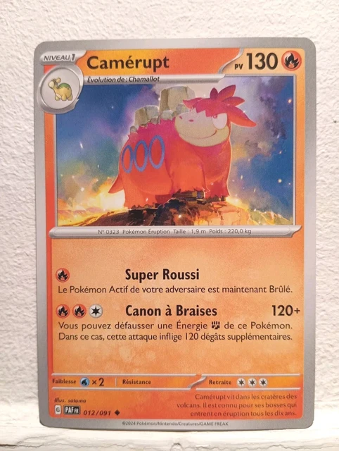 CARTE POKÉMON CAMÉRUPT 012/091 Écarlate et Violet - Destinées de Paldea EUR 0,70 - PicClick FR