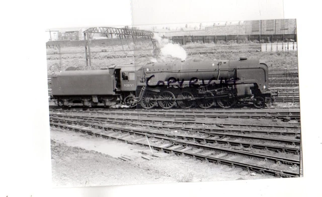 RAIL PHOTO BR 9F 92055 Stockport Edgeley shed Cheshire LMS LNWR £2.59 ...
