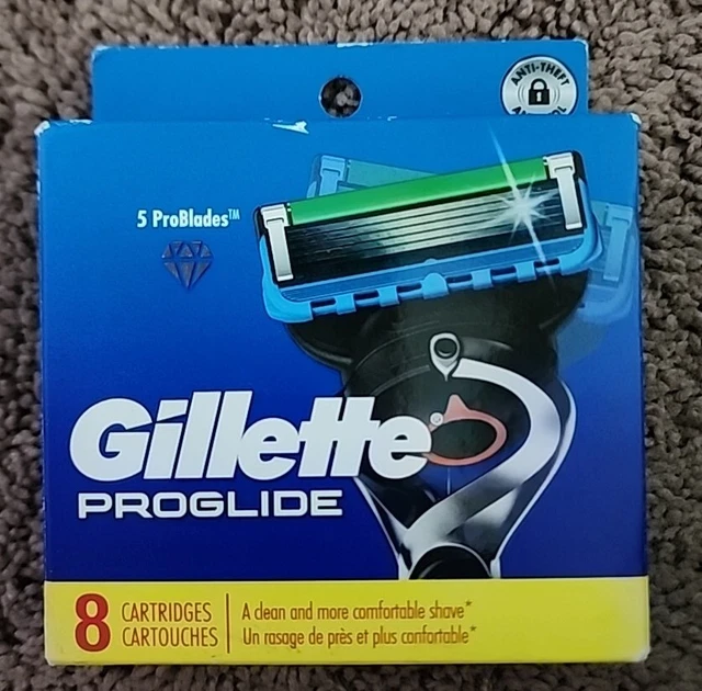 GILLETTE FUSION5 PROGLIDE Men's Razor Blades - 004740030287 (8 Pack ...