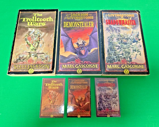 FIGHTING FANTASY NOVELS ***VGC BOOKS 1-3!!*** Shadowmaster Demonstealer ...
