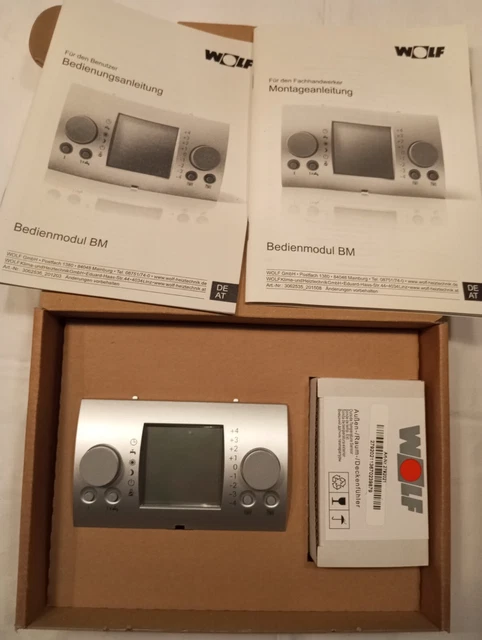 WOLF BEDIENMODUL BM set Bedienungsanleitung Steuerung neu Heizung Regelung EUR 225,00 - PicClick DE