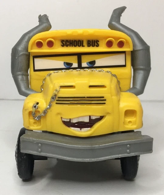 DISNEY PIXAR CARS 3 Miss Fritter School Bus Plastic Toy Vehicle £9.99 ...