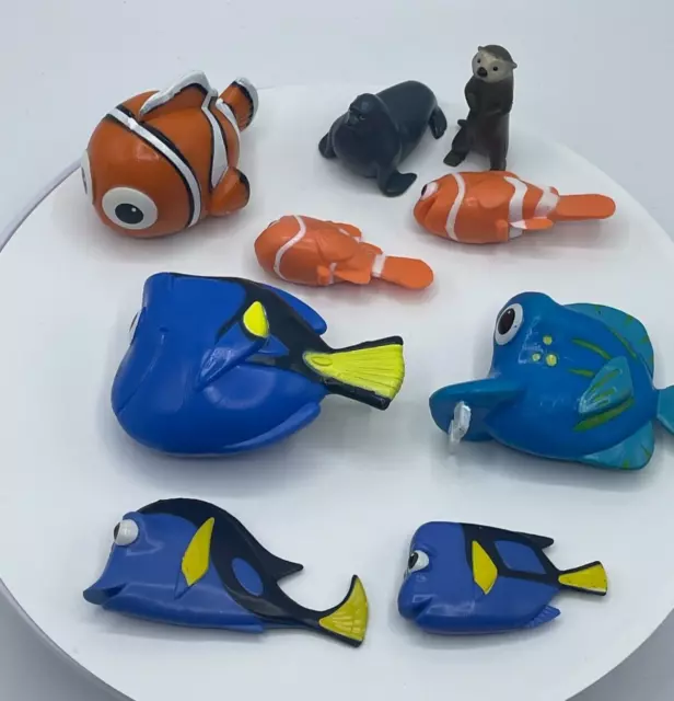 DISNEY PIXAR FINDING Nemo PVC Figure Lot Finding Dory Pink Octopus Fish ... DISNEY PIXAR FINDING Nemo PVC Figure Lot Finding Dory Pink Octopus Fish ...