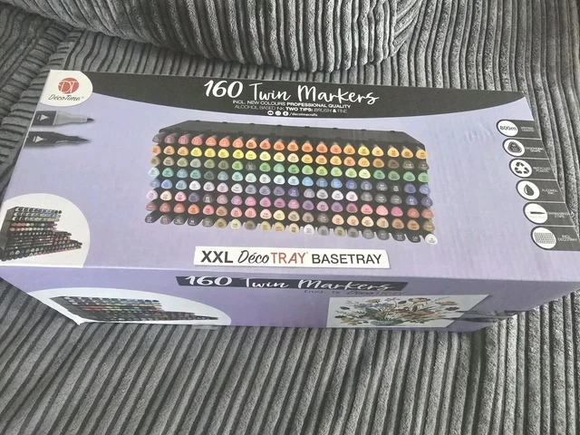 DECOTIME 160 XXL PACK Twin MarkersPaint ART Deco Tray ANY ...