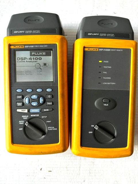 FLUKE DSP-4100 ANALIZZATORE Cavi & Dsp-4100Sr Telecomando Intelligente EUR 569,15 - PicClick IT