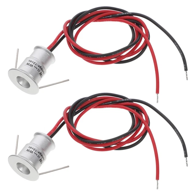 2PCS EMBEDDED LED Mini Lights for Cabinets Display Cases Indoor Use £8. ...