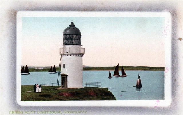 ARNISH POINT LIGHTHOUSE Stornoway Lewis Outer Hebrides unused old pc ...