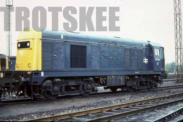 35MM SLIDE BR British Railways Diesel Loco 20134 Class 20 Toton 1980 £3 ...