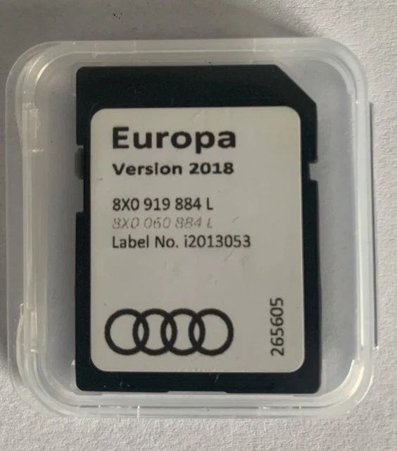 GENUINE AUDI A1 A6 A7 Q3 RMC Maps SAT NAV SD CARD 2018 UK & EUROPE ...