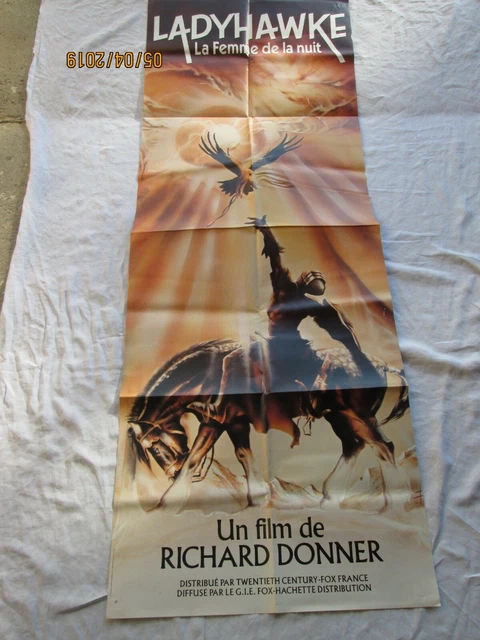 LADYHAWKE AFFICHE Cinéma Originale pliée format 60/160 année 1984 Bon état EUR 18,98 - PicClick FR