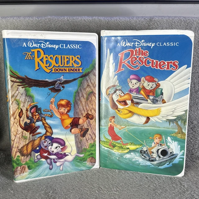 THE RESCUERS AND Rescuers Down Under VHS Black Diamond Classics Walt ...