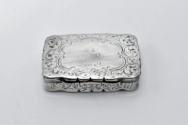 VICTORIAN STERLING SILVER Snuff Box 1860 £124.99 - PicClick UK
