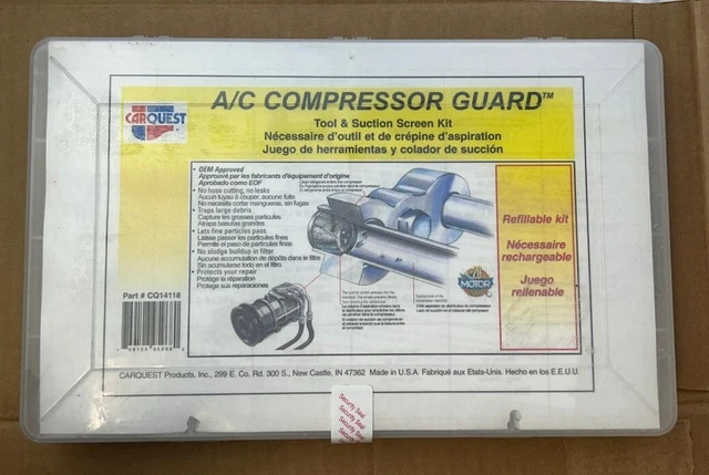 AIR CONDITIONING COMPRESSOR GUARD 14118 TOOL & SCREEN KIT - 20 sizes(40 ...