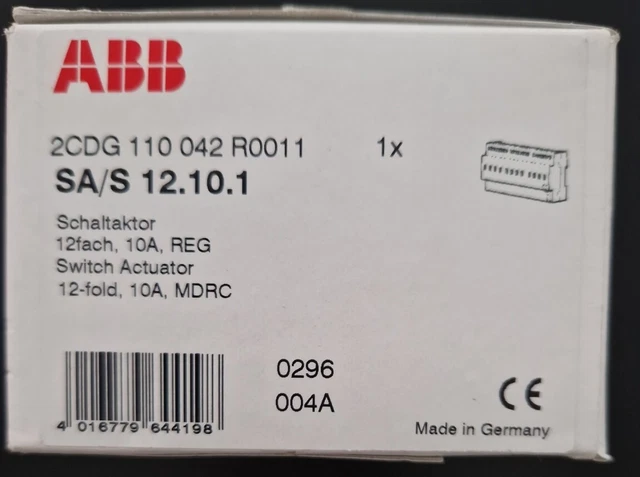 ABB SCHALTAKTOR 12FACH SA/S 12.10.1 EIB KNX EUR 467,00 - PicClick DE
